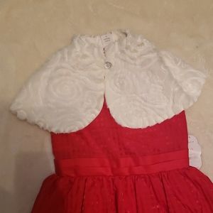 wonder nation | Dresses | Wonder Nation Red Dress With Attached White ...